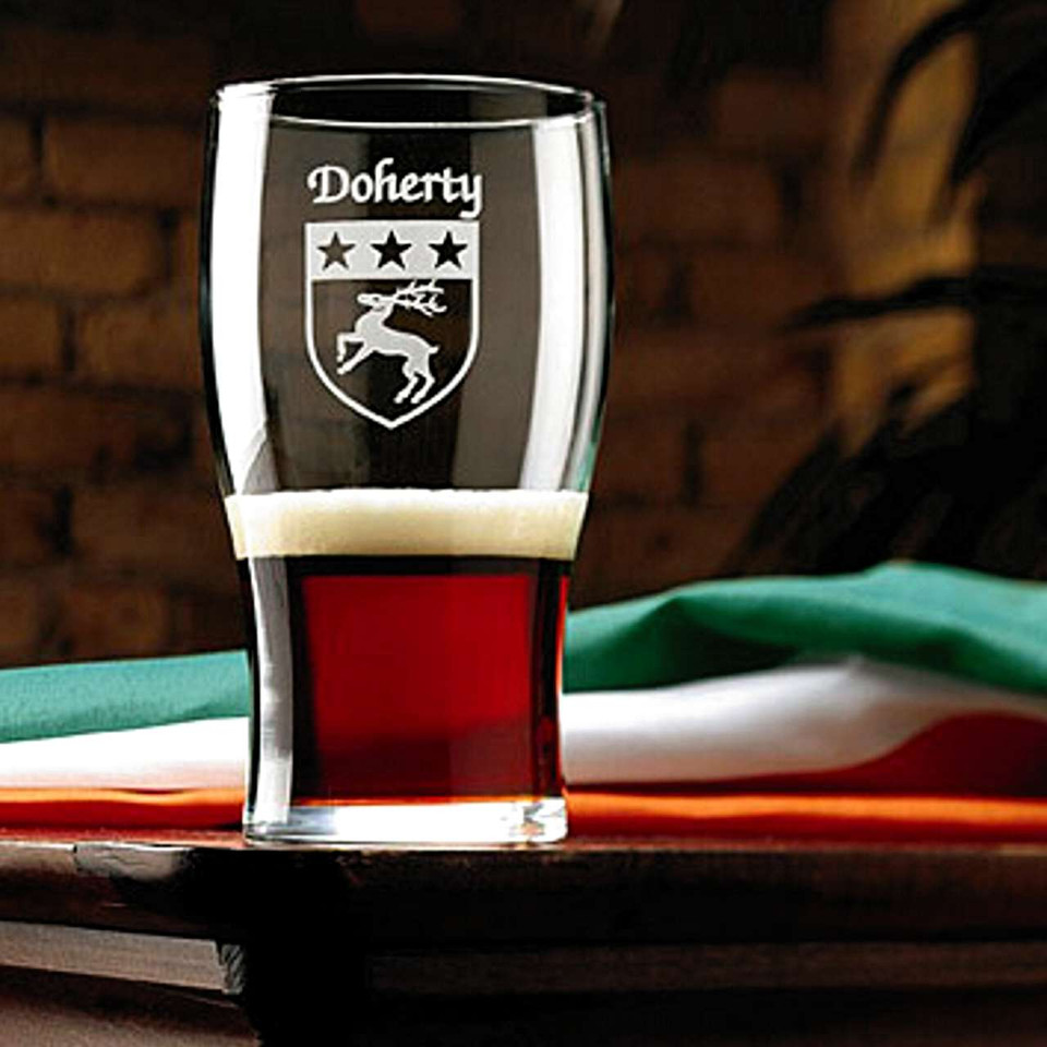 Irish Drinking Glasses | Irish barware | Irish Rose Gifts