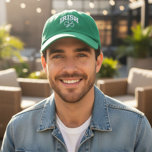 Kelly Shamrock Cap in Kelly Green | Shamrock Irish Cap