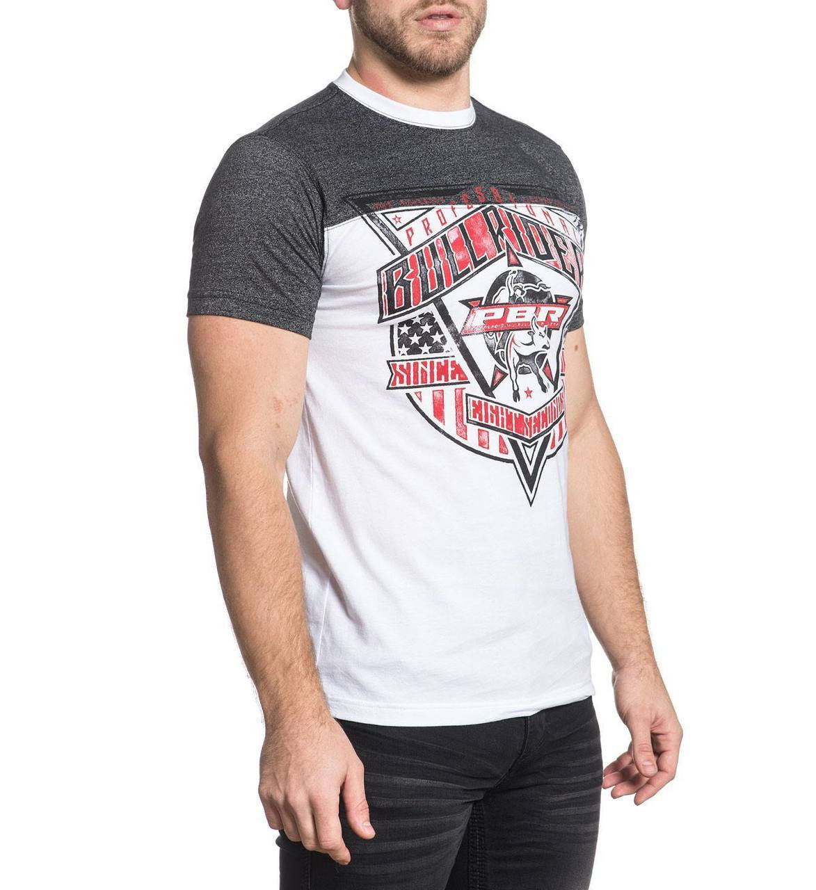 Affliction Rawhide Short Sleeve Football Tee