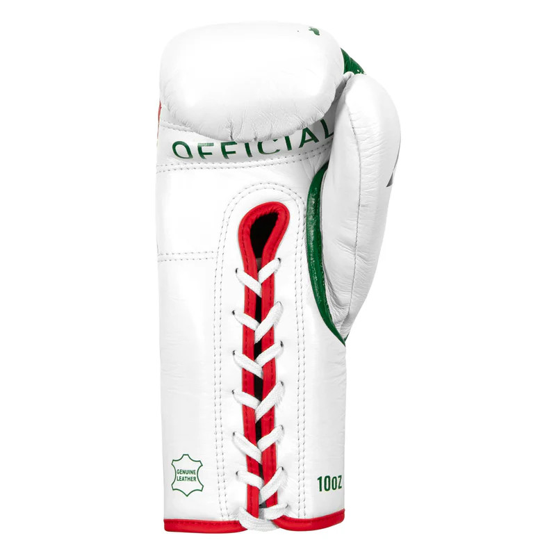 Pro Mex Combatiente Pro Fight Gloves - Red/White/Green / 10 oz