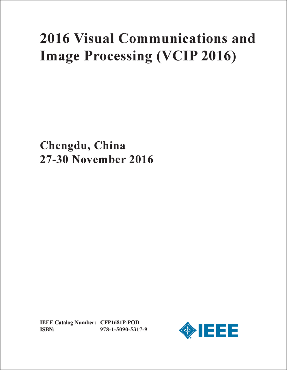 VISUAL COMMUNICATIONS AND IMAGE PROCESSING. 2016. (VCIP 2016 ...
