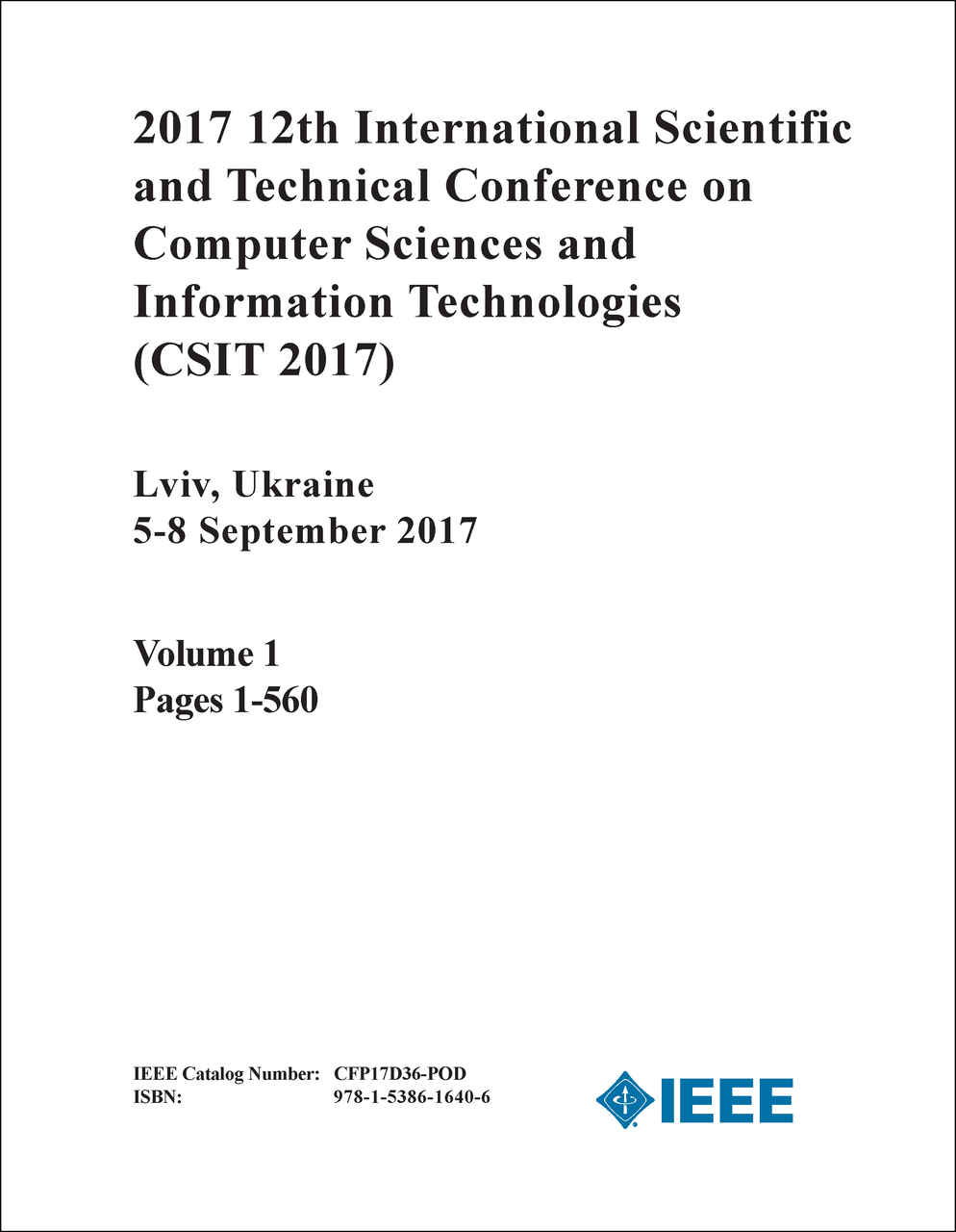 COMPUTER SCIENCES AND INFORMATION TECHNOLOGIES. INTERNATIONAL ...