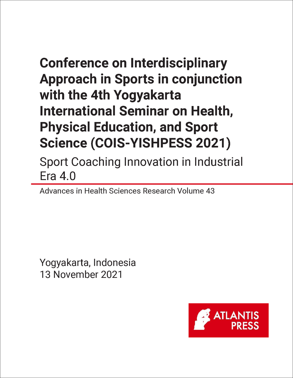 INTERDISCIPLINARY APPROACH IN SPORTS IN CONJUNCTION WITH THE 4TH ...