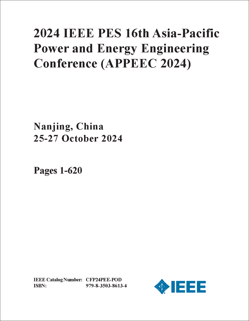 POWER AND ENERGY ENGINEERING CONFERENCE. IEEE PES ASIA-PACIFIC. 16TH ...