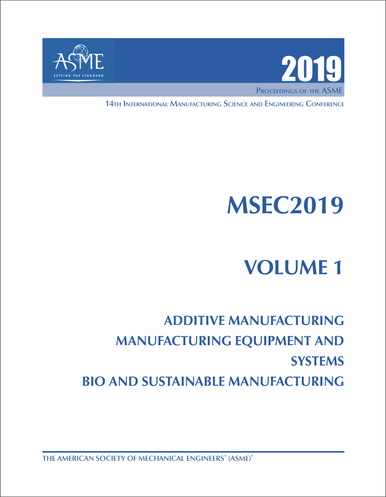 MANUFACTURING SCIENCE AND ENGINEERING CONFERENCE. INTERNATIONAL. 14TH ...