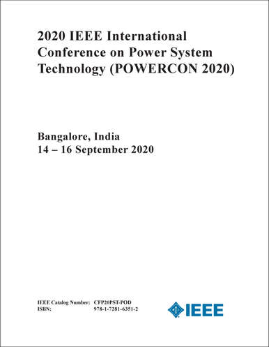 POWER SYSTEM TECHNOLOGY. IEEE INTERNATIONAL CONFERENCE. 2020. (POWERCON ...