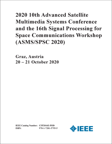 ADVANCED SATELLITE MULTIMEDIA SYSTEMS CONFERENCE. 10TH 2020. (ASMS/SPSC ...