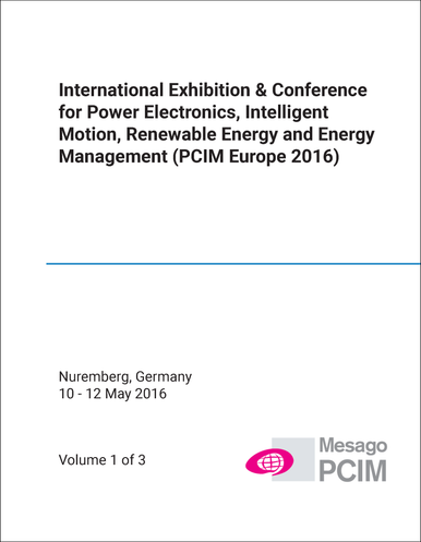 POWER ELECTRONICS, INTELLIGENT MOTION, RENEWABLE ENERGY AND ENERGY MANAGEMENT. INTERNATIONAL ...