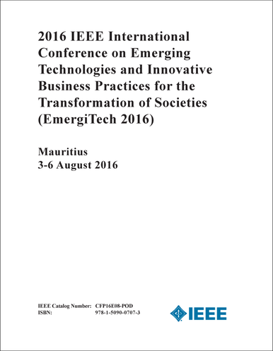 EMERGING TECHNOLOGIES AND INNOVATIVE BUSINESS PRACTICES FOR THE ...