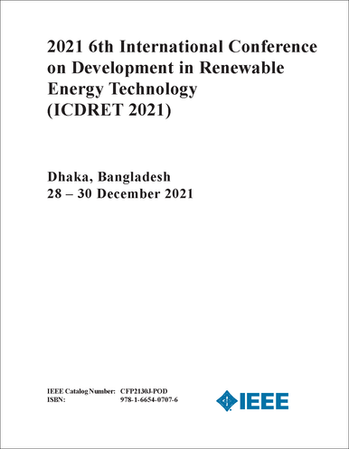 DEVELOPMENT IN RENEWABLE ENERGY TECHNOLOGY. INTERNATIONAL CONFERENCE ...