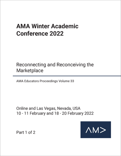 ACADEMIC CONFERENCE. AMA WINTER. 2022. (2 VOLS) RECONNECTING AND ...