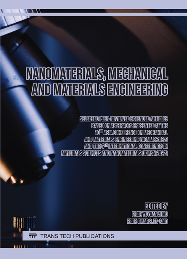 NANOMATERIALS, MECHANICAL AND MATERIALS ENGINEERING - proceedings.com