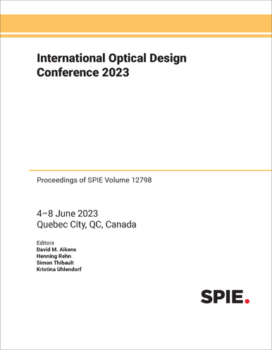 INTERNATIONAL OPTICAL DESIGN CONFERENCE 2023 - proceedings.com