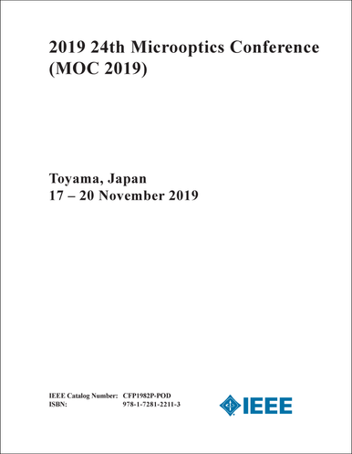 MICROOPTICS CONFERENCE. 24TH 2019. (MOC 2019) - proceedings.com