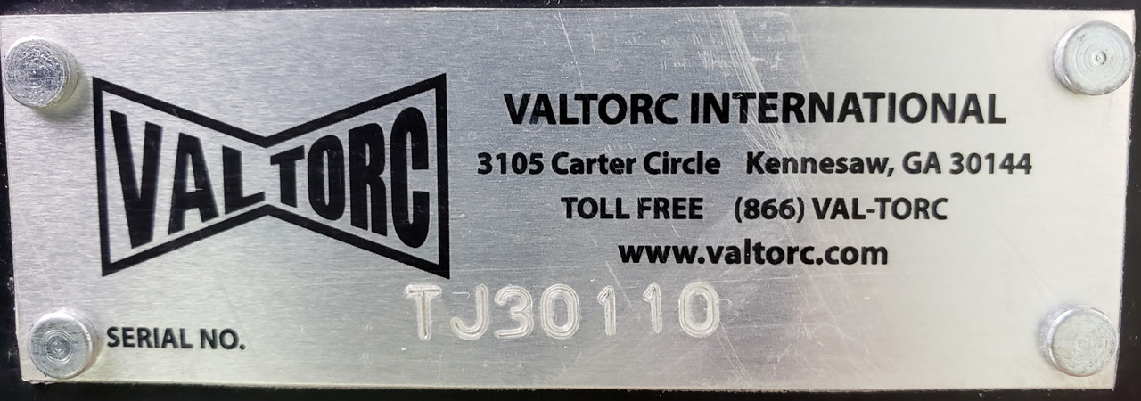 VALTORC Y3Y16 Butterfly Valve with Pneumatic Actuator - Industrial ...