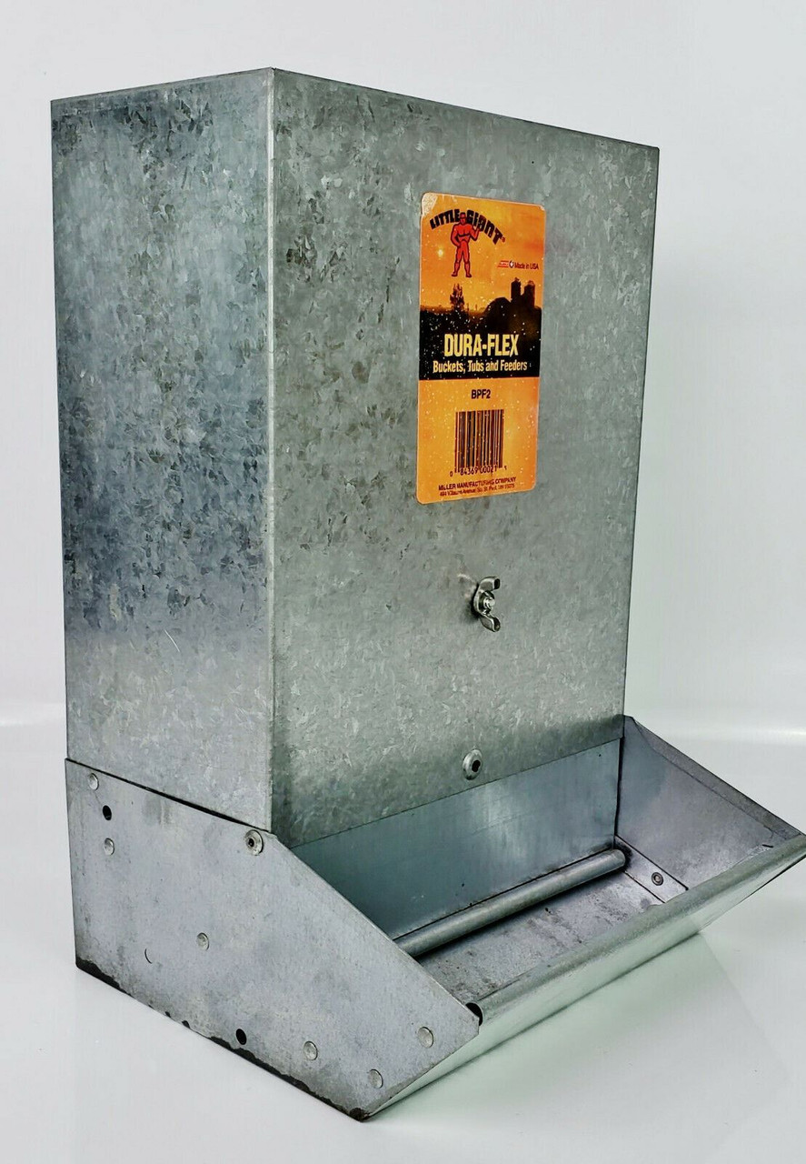 MILLER DURA-FLEX BABY PIG FEEDER BPF2 Galvanized - Industrial Treasures