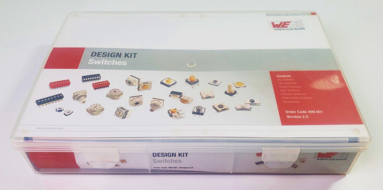 WURTH ELEKTRONIK DESIGN KIT SWITCHES 499 001 Version 2.0 , Nearly ...