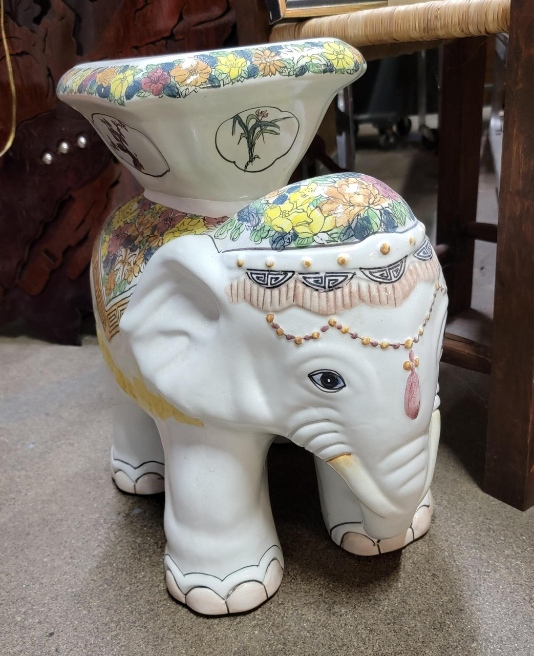 Porcelain Elephant - Industrial Treasures