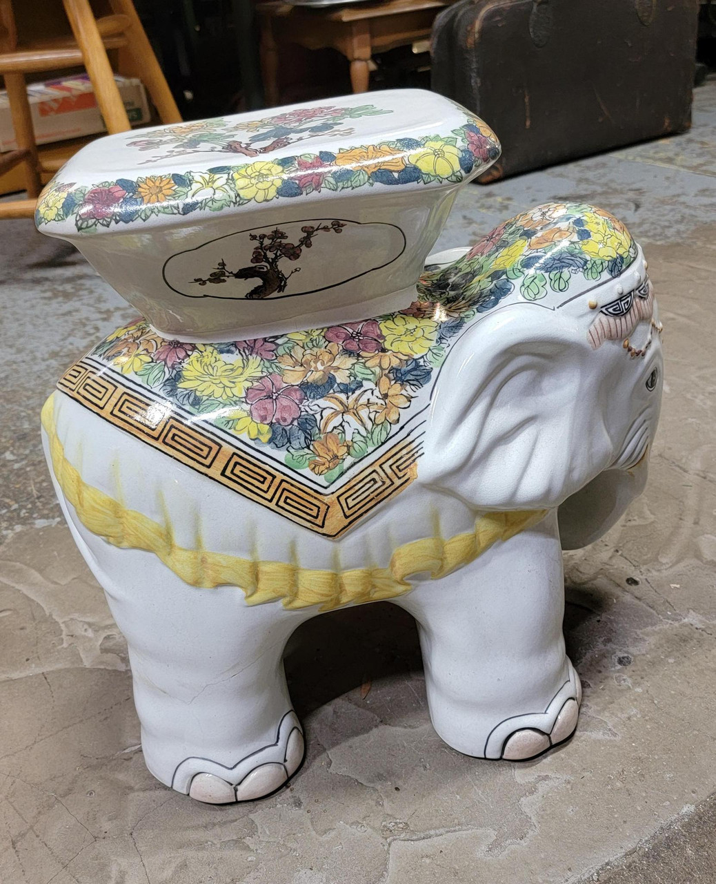 Porcelain Elephant - Industrial Treasures