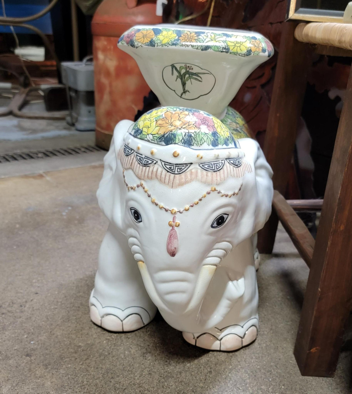 Porcelain Elephant - Industrial Treasures