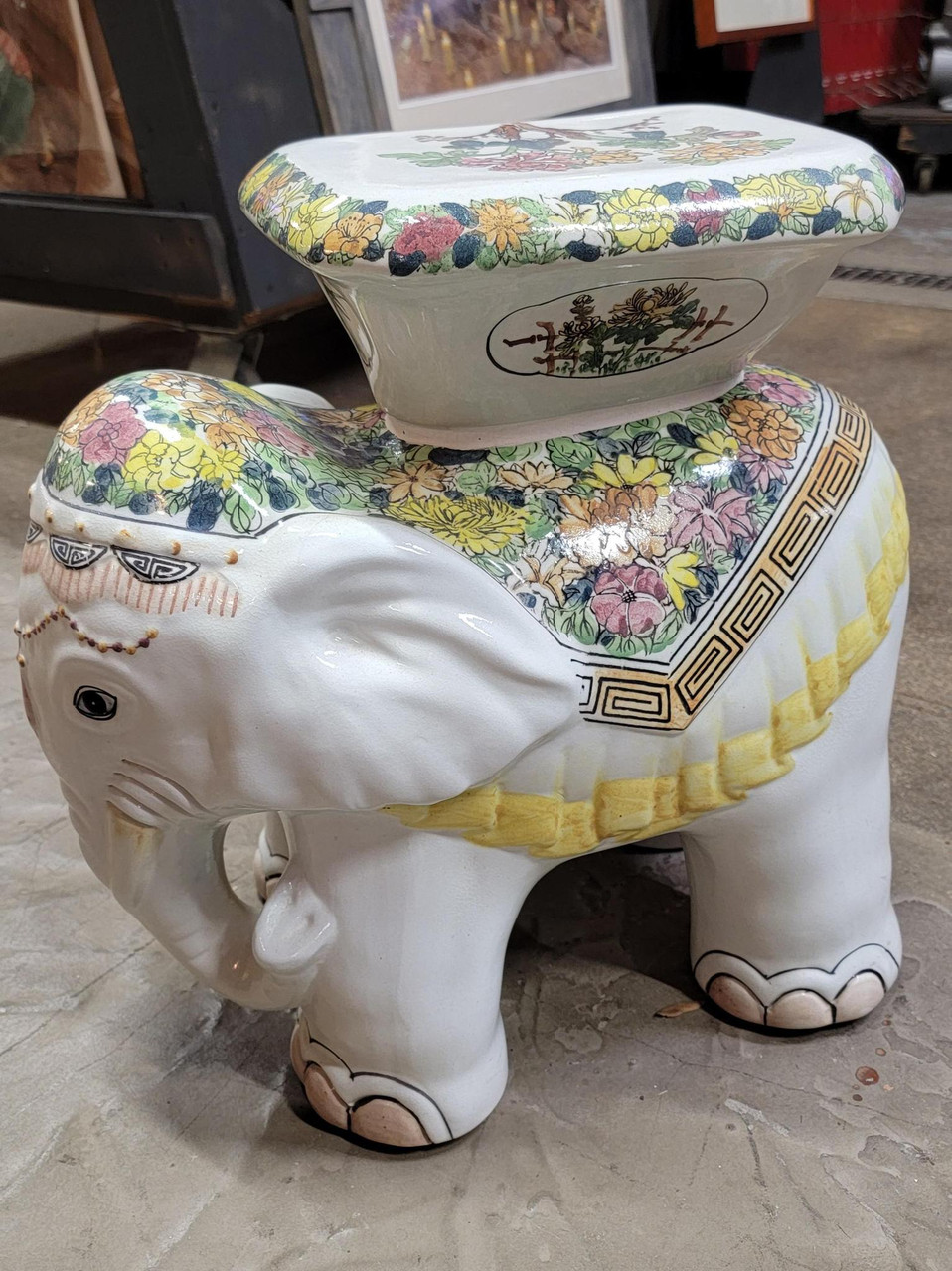 Porcelain Elephant - Industrial Treasures