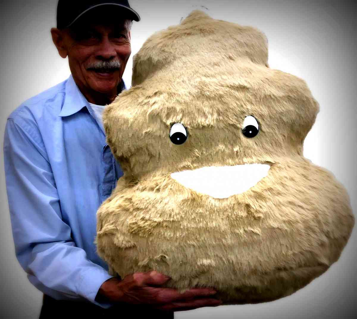 Giant Poop Plush Stuffed Emoji - 28 inches Weighs 10 pounds Soft Huge ...
