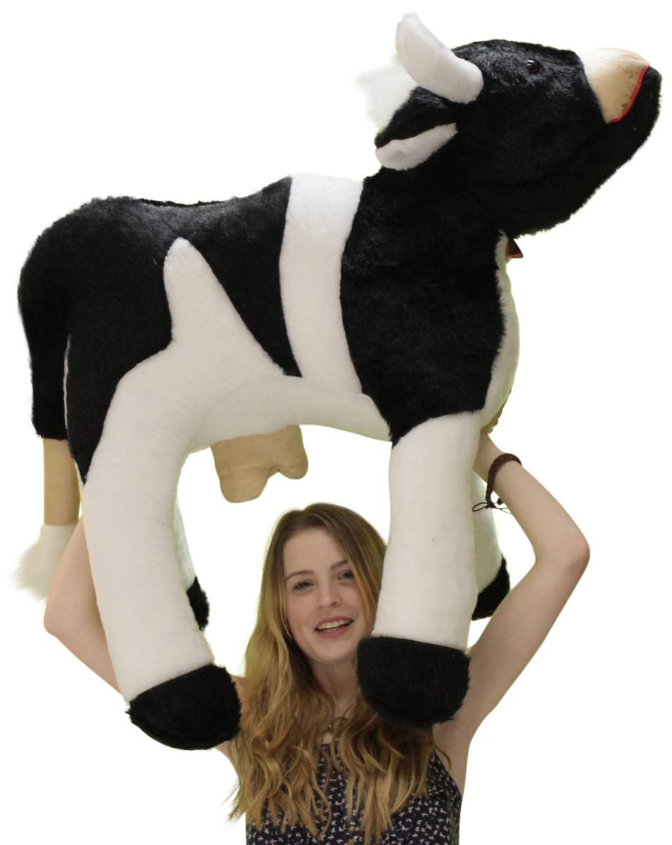 American Made Giant Stuffed Cow 42 Inch Big Plush Farm Animal Soft Made ...
