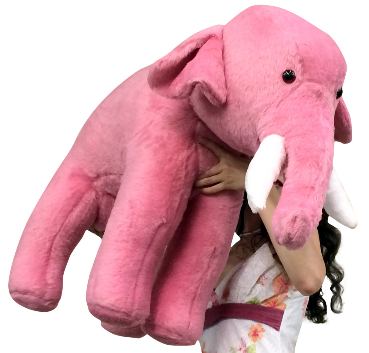 American Made Giant Stuffed Pink Elephant 3 Feet Long Soft Large ...