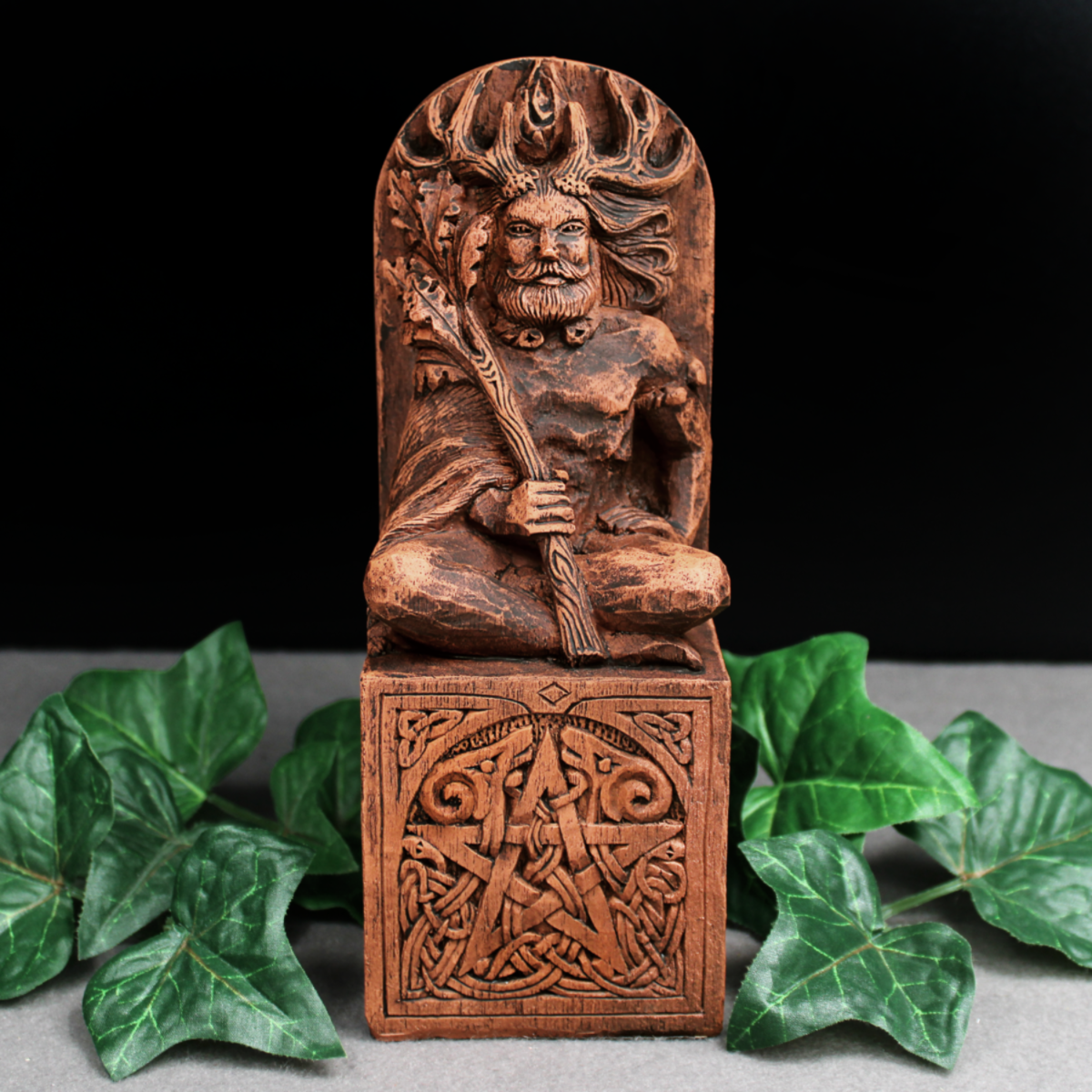 Wiccan Horned God Statue