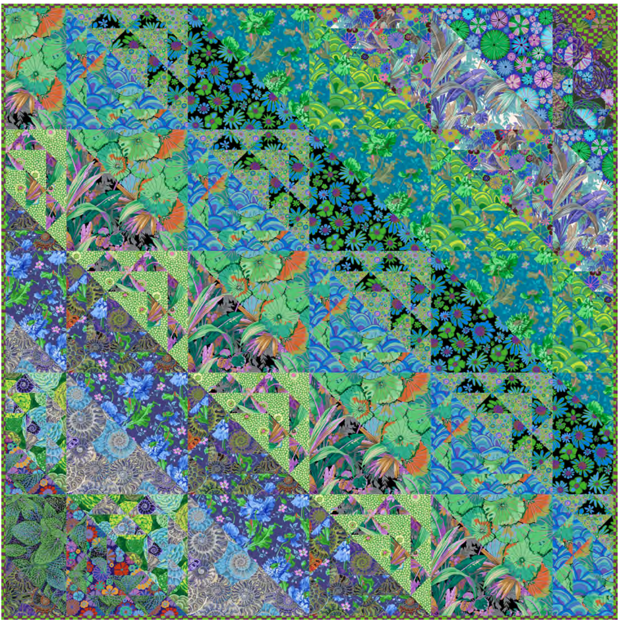 Kinetic Cool Quilt PDF Pattern supporting the Imagination Library ...