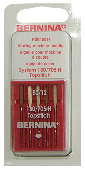 BERNINA - 130/705H - TOPSTITCH - #080 - 5 PACK - Hyggeligt Fabrics