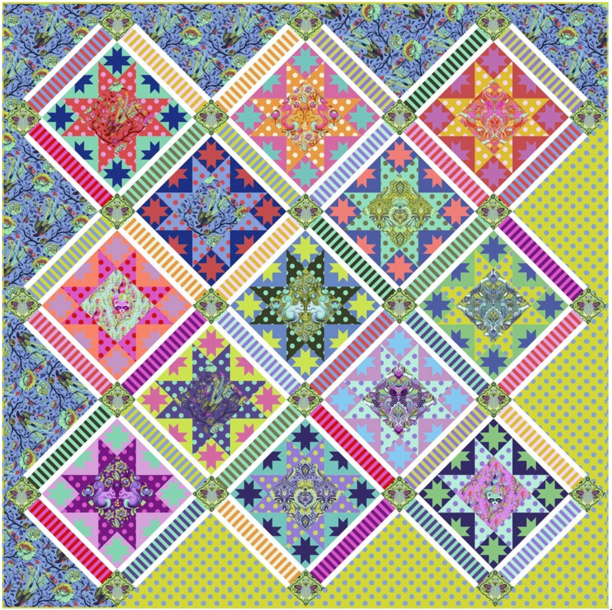 Tula Pink - Center Stage,pattern download - Hyggeligt Fabrics