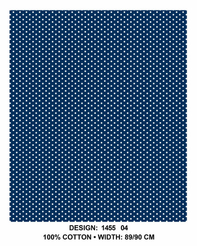 Indigo Pin Dots 455 CW04, per 1/2 meter - Hyggeligt Fabrics