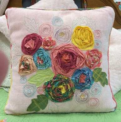 Rosette Pillow Pattern, Fiberworks, Laura Heine - Hyggeligt Fabrics