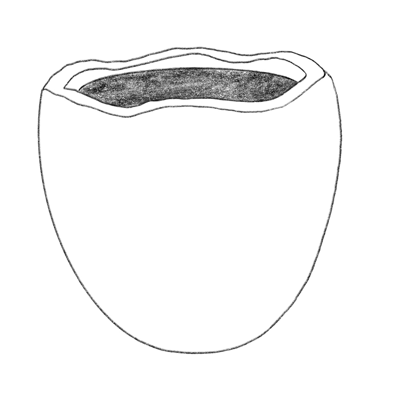 Tang Antique Egg Pot