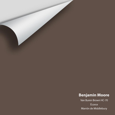 Big Paint Chip - Van Buren Brown HC-70 Color Sample
