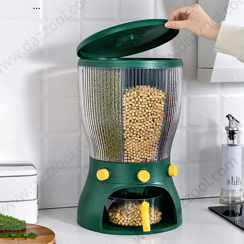 Food Grain Storage Container Cereal Dispenser