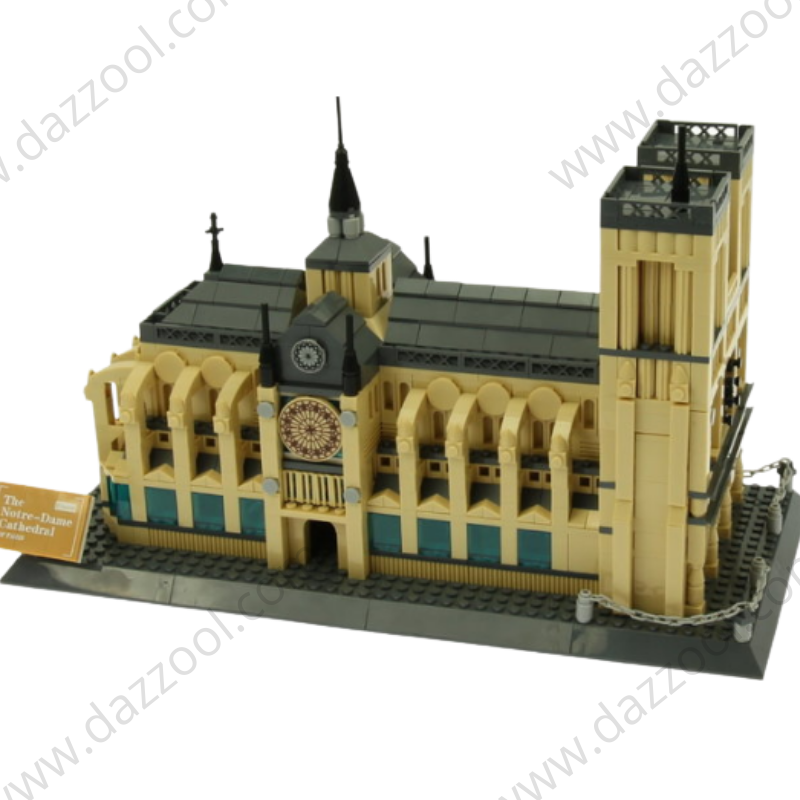Wange Notre Dame Cathedral 3D Plastic Building Blocks Toys 1380 pcs