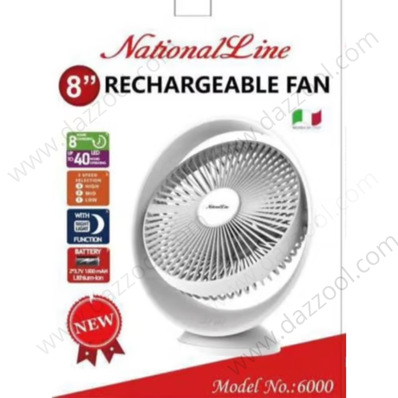 National Line Rechargeable Fan 6000