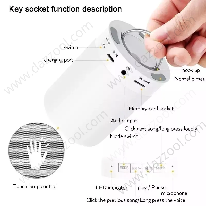 Touch Lamp Portable Speaker