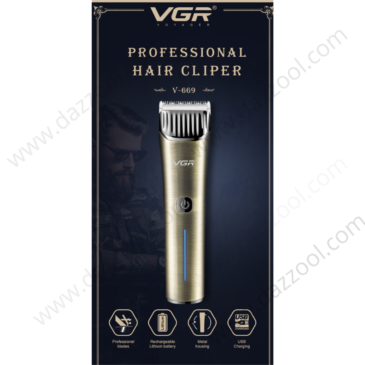 VGR Professional Hair Clipper V-669