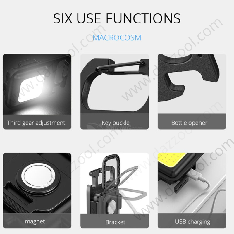 Portable Mini COB LED Flashlight