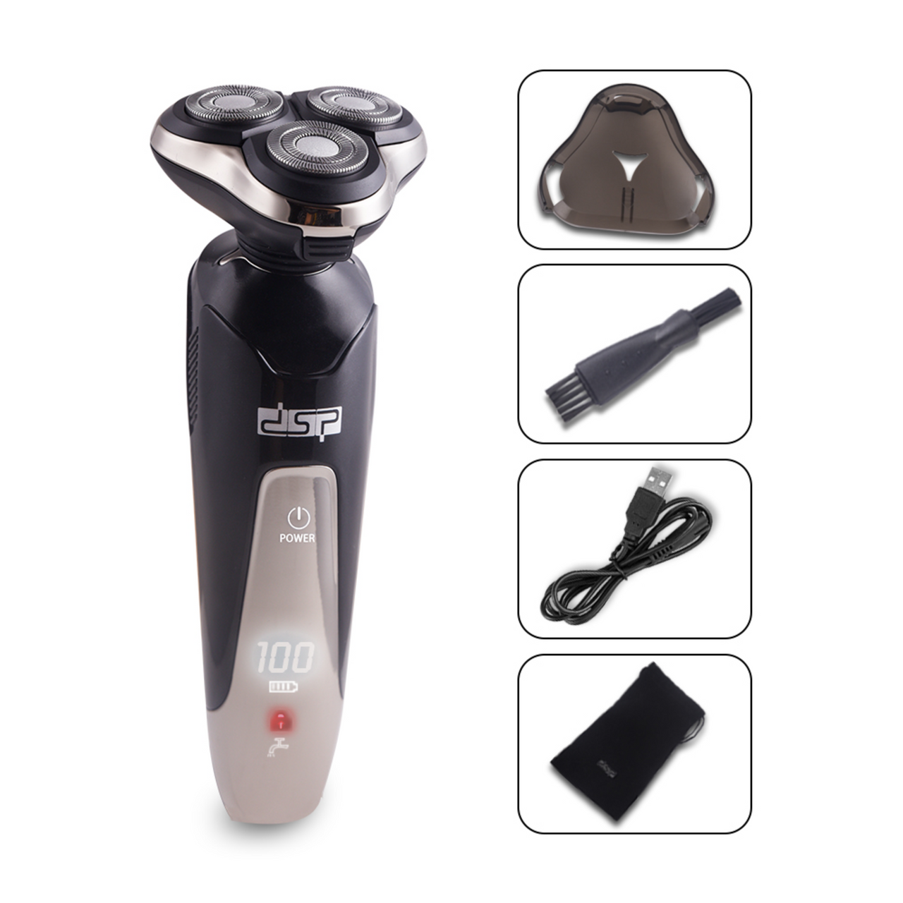 DSP Waterproof Rotary Shaver 60017