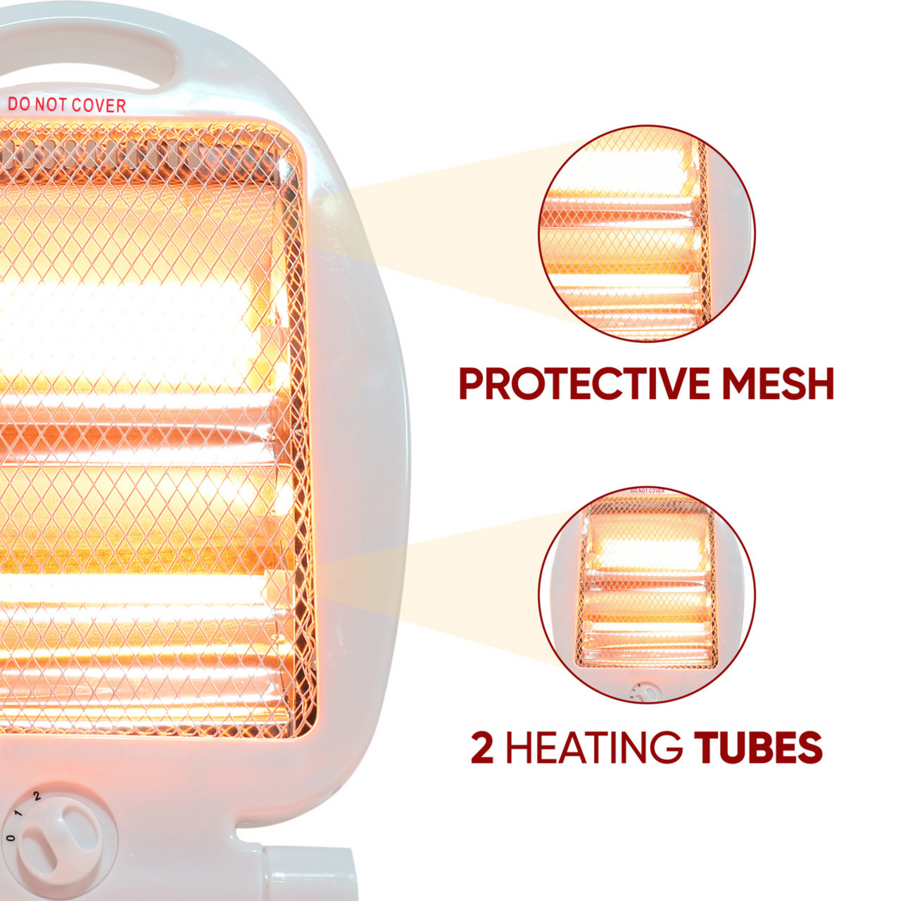 Happy Lighting Quartz Electric Heater 800W JA-2