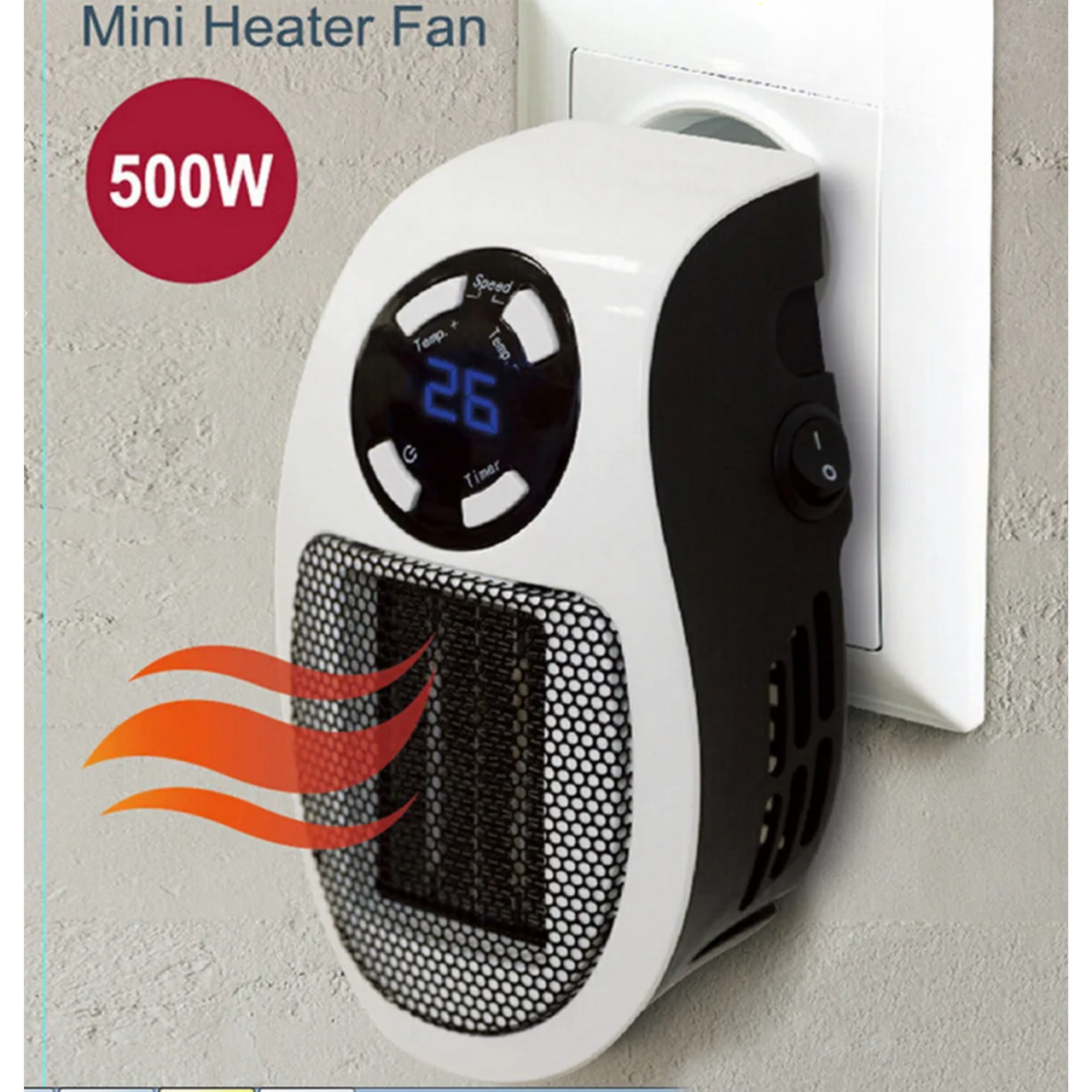 Portable Mini Heater Fan 500W