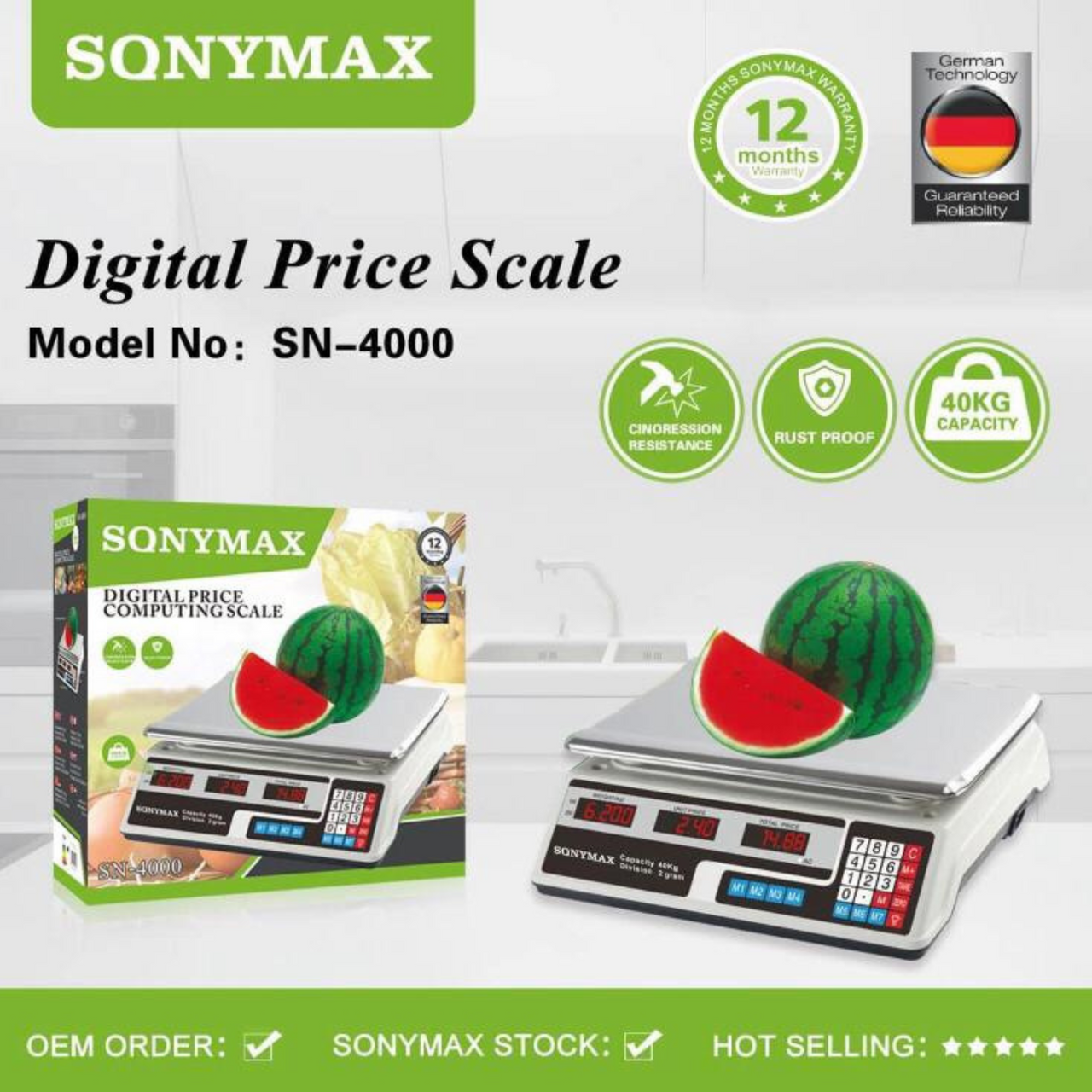 SonyMax Digital Price Scale SN-4000
