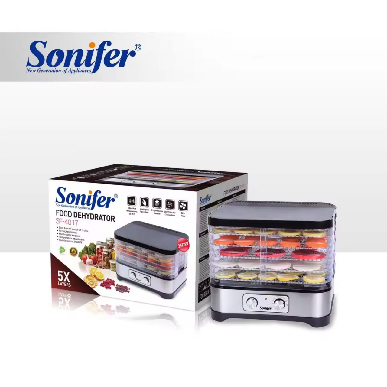 Sonifer Food Dehydrator 5 layers SF-4017