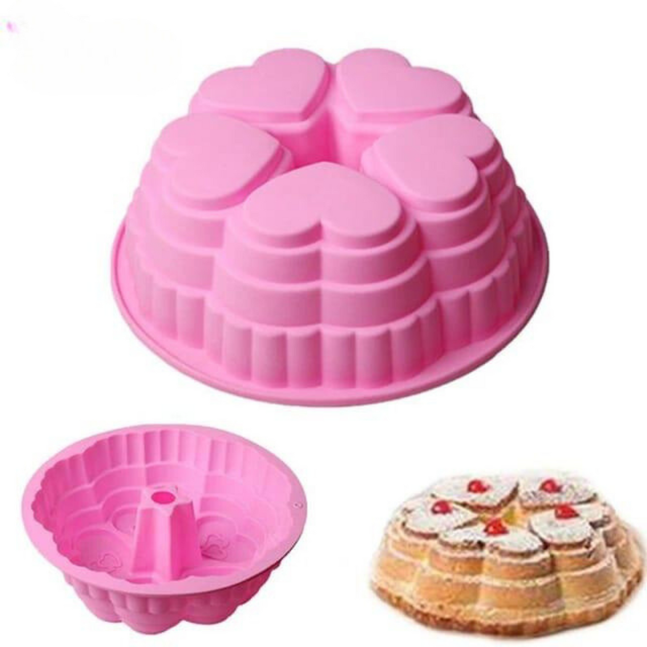 Silicone Heart Shape Cake Mold