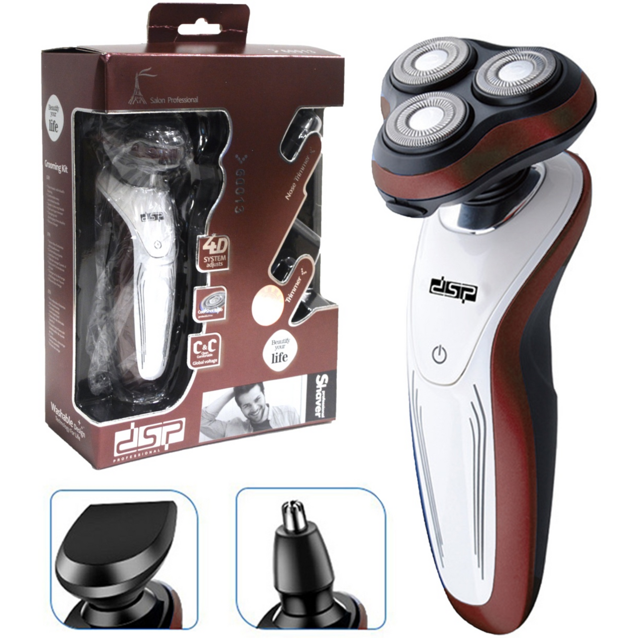 DSP 3in1 Rechargeable Hair Trimmer 60013