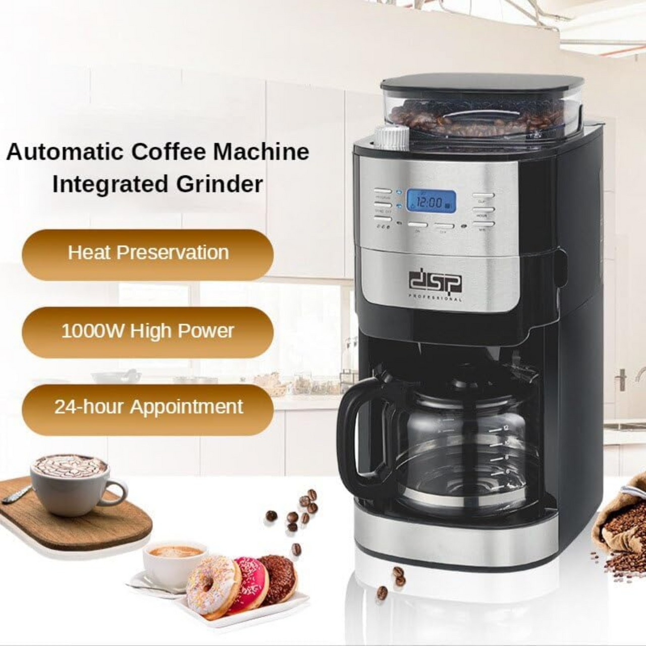 DSP 2in1 Automatic Coffee Machine KA-3055